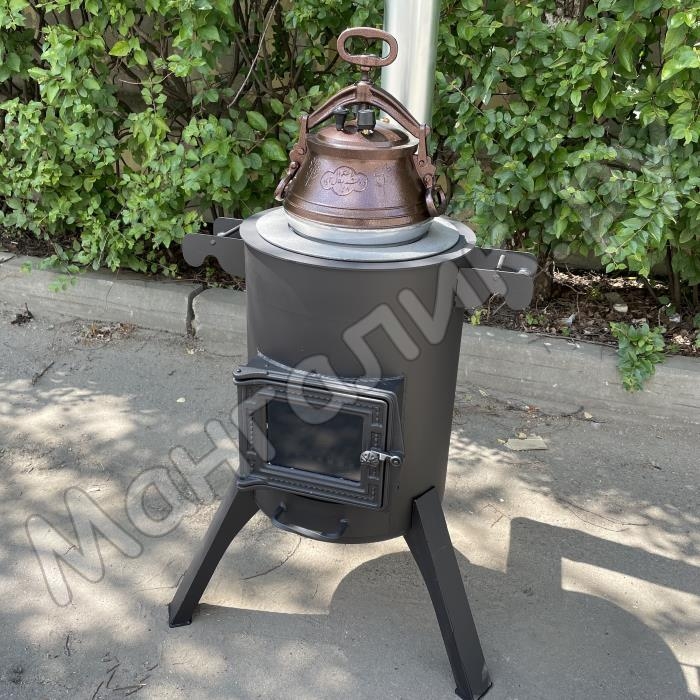 Очаг "ПРЕМИУМ-360" для казана 10л (стеклянная дверца)